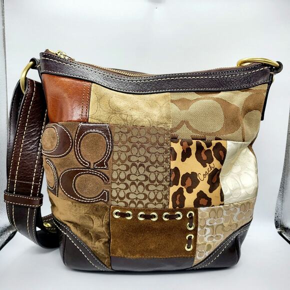 Coach | Bags | Vintage Coach Patchwork Multiprint Crossbody Shoulder Bag F893 F2840 | Poshmark